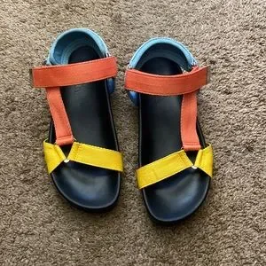 Zara | Shoes | Zara Active Multicolor Velcro Strap Sandals | Poshmark
